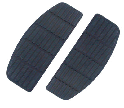 Replacement Square Side Footboard Pad Only Ribbed Pattern Style Harley ...
