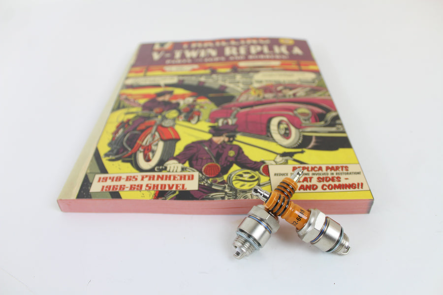 Panhead Spark Plug Set And Book Kit FL 1948/1974 FX 1971/1974 ...